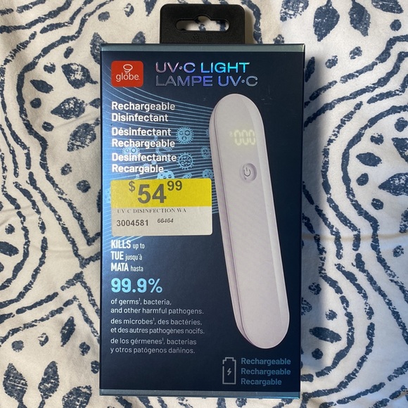 Globe | Other | Nwt Globe Handheld Uvc Light Lampe Rechargeable ...